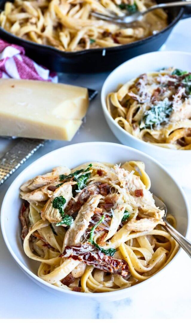 Easy Shredded Chicken Pasta Recipe - Yummy and fully