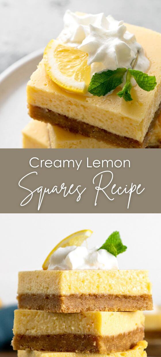 Creamy Lemon Squares Recipe - Yummy and fully
