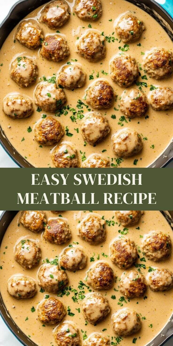 Easy Swedish Meatball Recipe - Yummy and fully