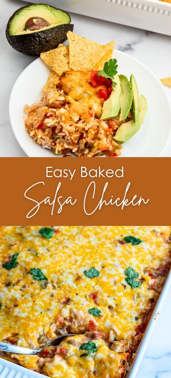 Easy Baked Salsa Chicken - Yummy and fully