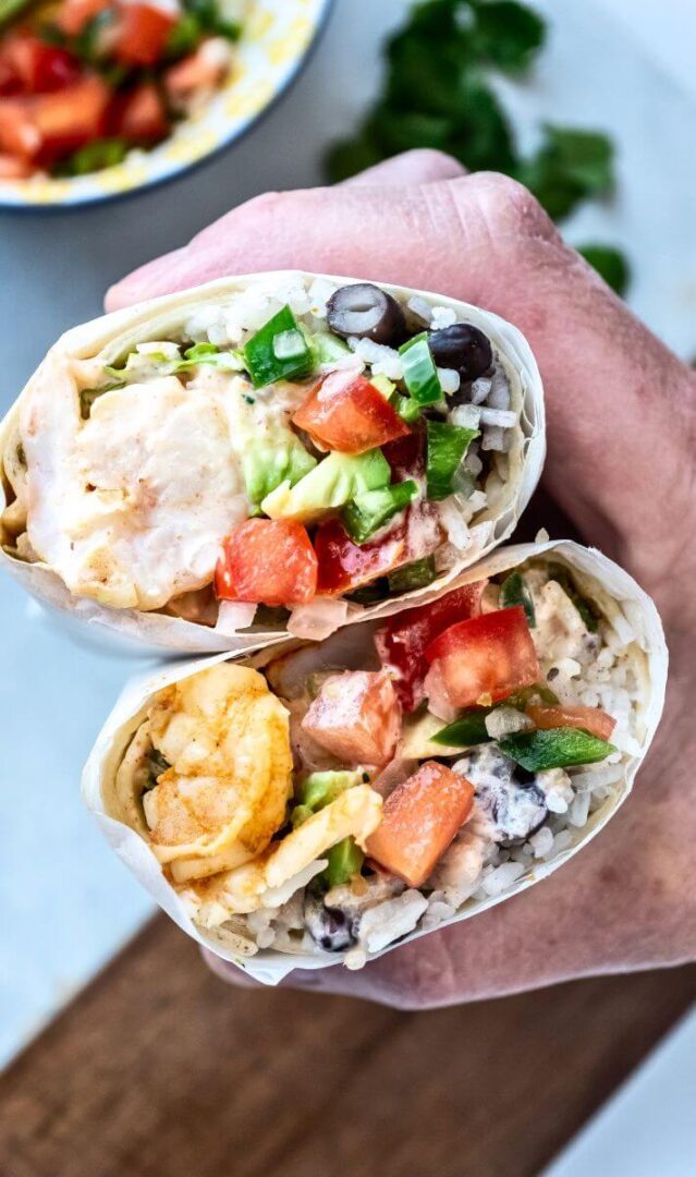Best Shrimp Burrito - Yummy and fully