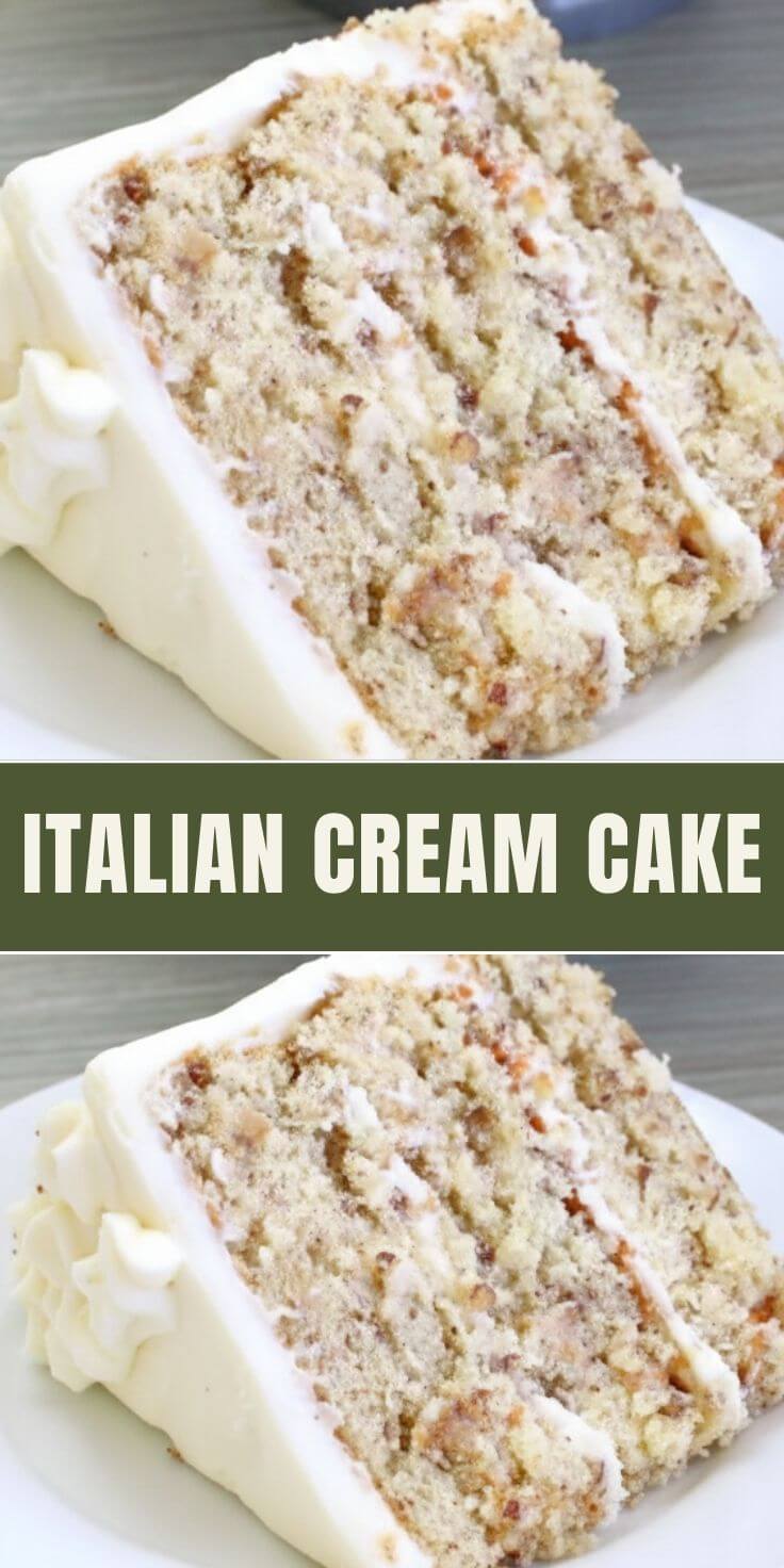 Italian Cream Cake - Yummy and fully