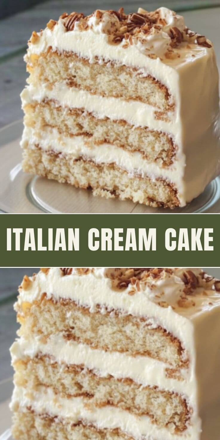 Italian Cream Cake - Yummy and fully