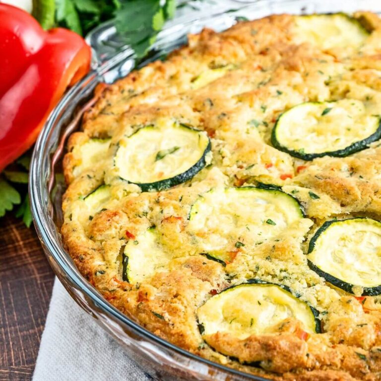 Impossibly Easy Zucchini Pie Recipe - Yummy and fully