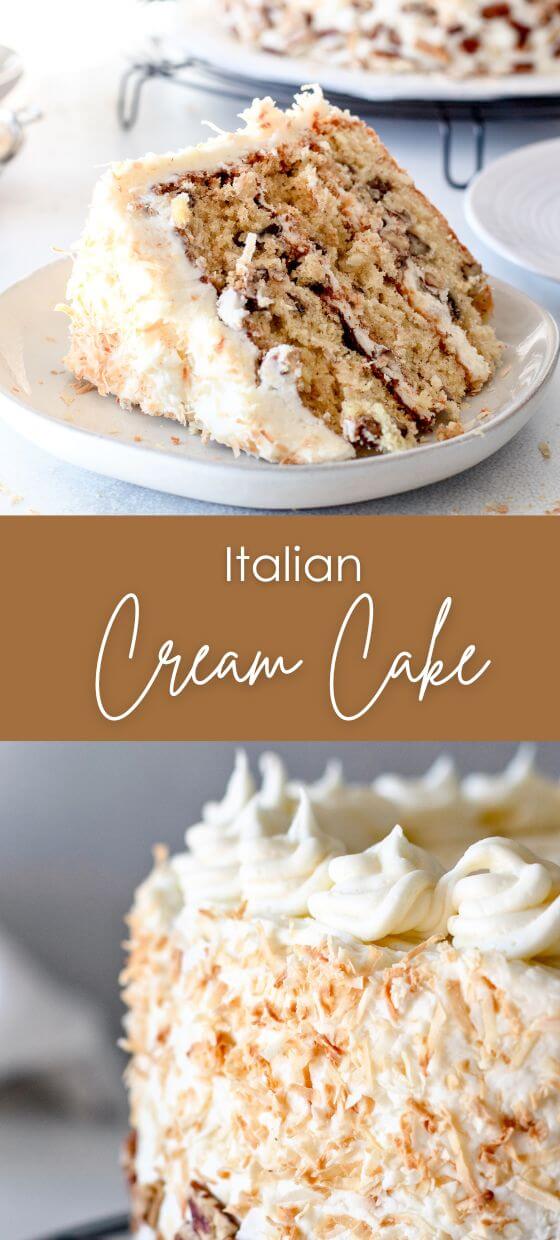 Italian Cream Cake - Yummy and fully