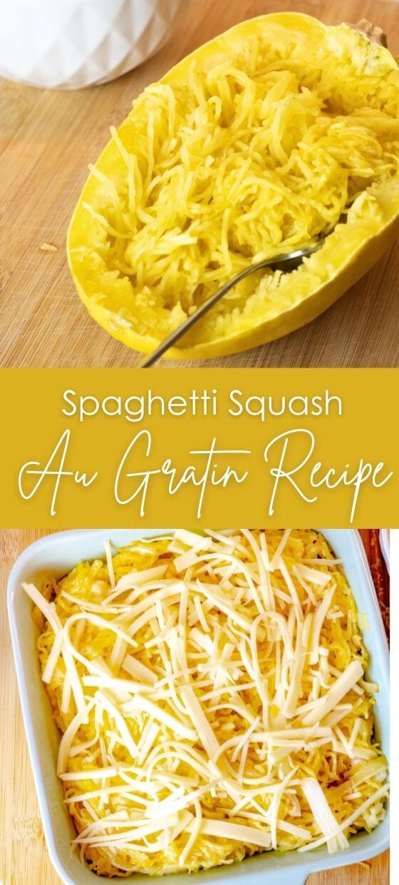 Spaghetti Squash Au Gratin Recipe - Yummy and fully