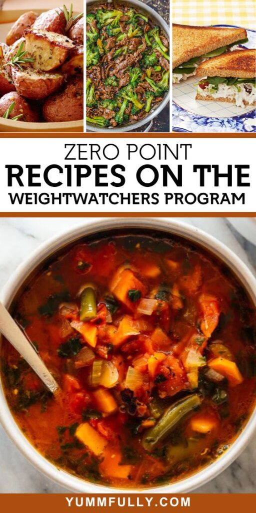 Zero Point recipes on the WeightWatchers program - Yummy and fully