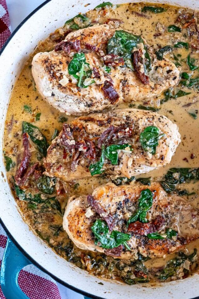 Creamy Spinach Chicken Dinner - Yummy and fully