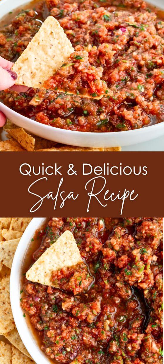 Quick & Delicious Salsa Recipe - Better Than Store-bought! - Yummy and ...