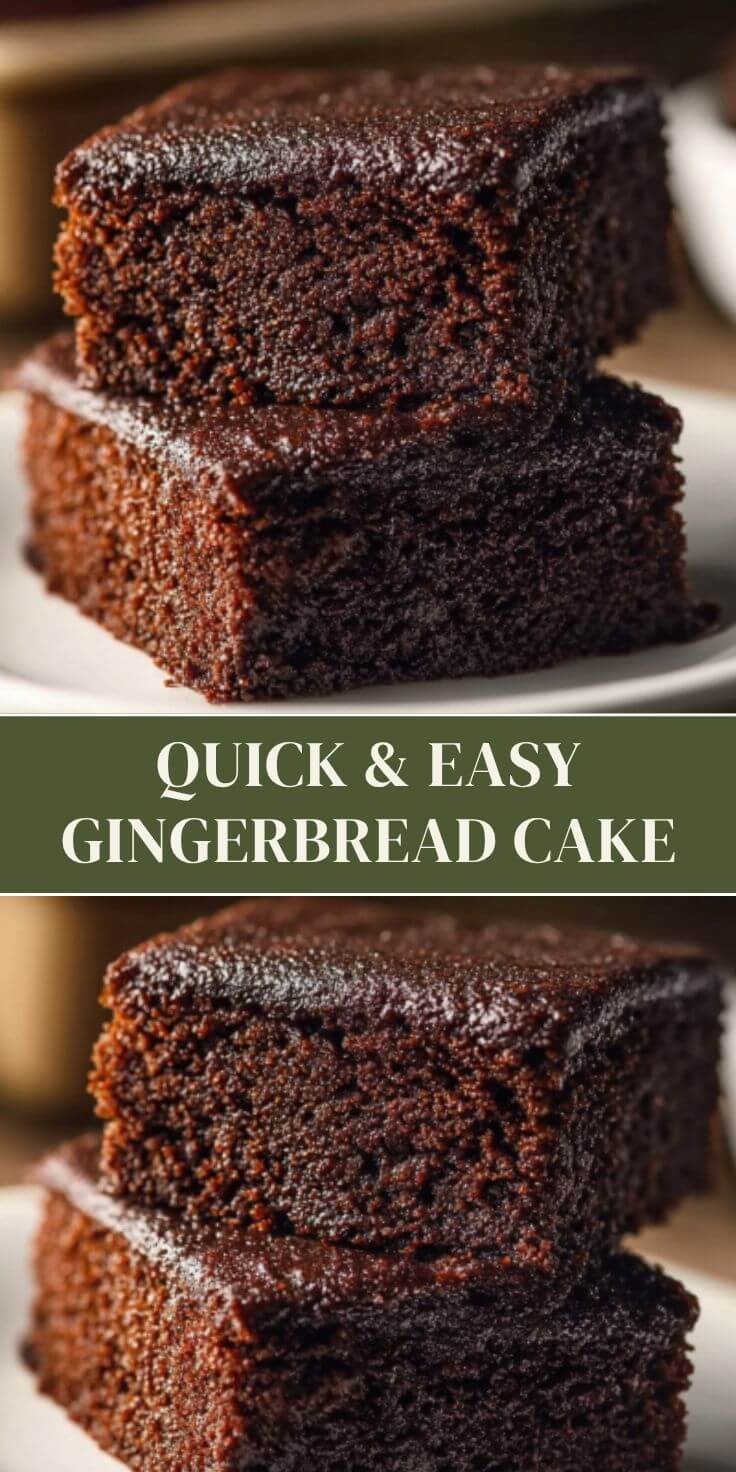 Quick & Easy Gingerbread Cake - Yummy and fully