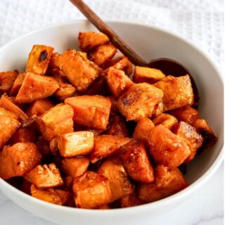 Quick & Easy Honey Roasted Sweet Potatoes - Yummy and fully