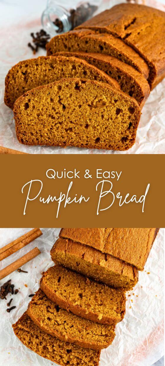 Quick & Easy Pumpkin Bread - Yummy and fully
