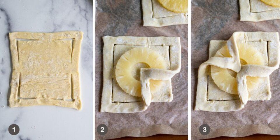 Quick 5-Ingredient Pineapple Puff Pastries - Yummy and fully