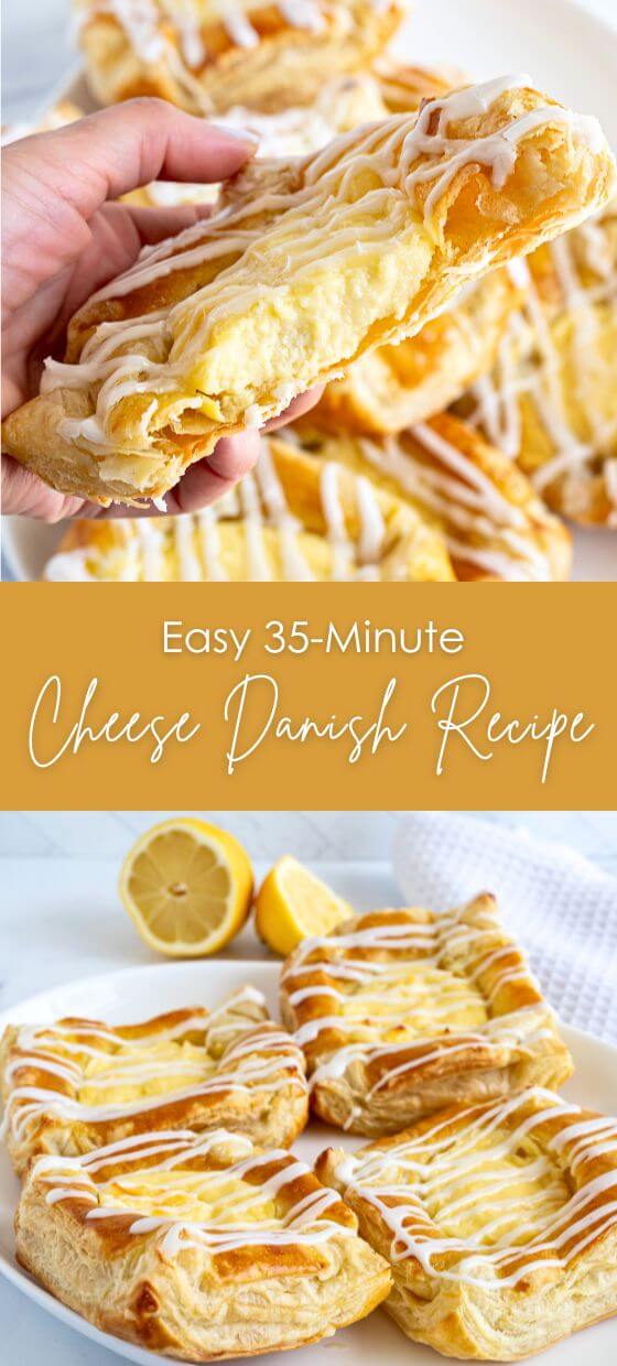 Easy 35-Minute Cheese Danish Recipe - Yummy and fully