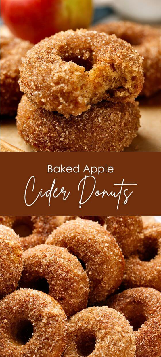 Quick & Easy Baked Apple Cider Donuts - Yummy and fully