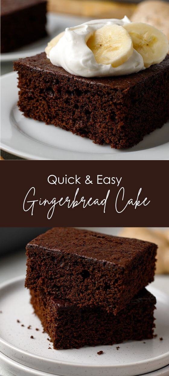 Quick & Easy Gingerbread Cake - Yummy and fully