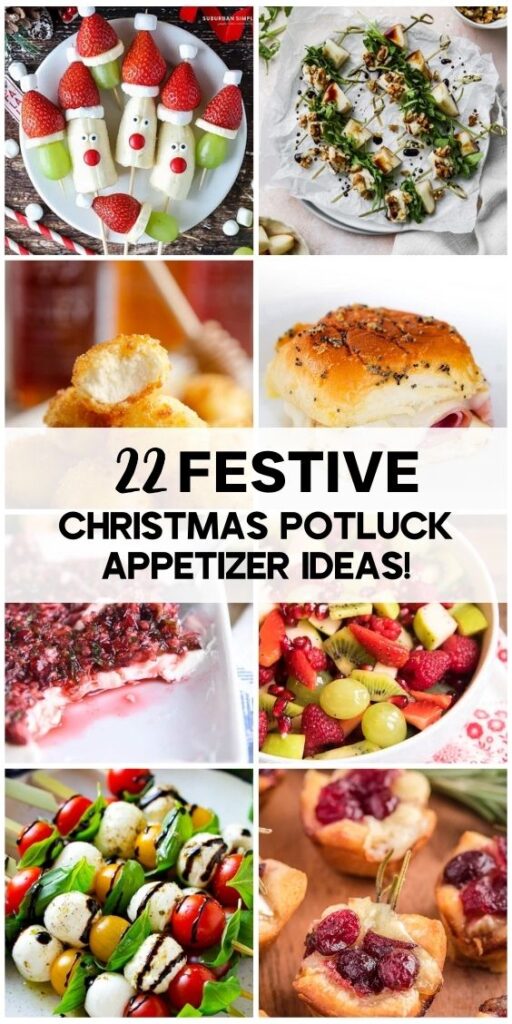 22 Festive Christmas Potluck Appetizer Ideas! - Yummy and fully